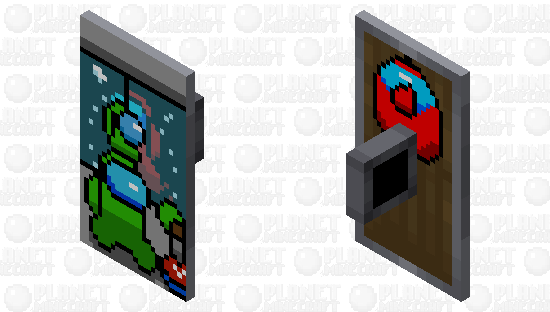 the among us shield Minecraft Mob Skin