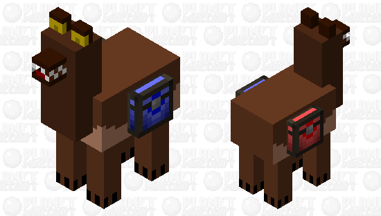 Cursed T-Rex Llama Minecraft Mob Skin