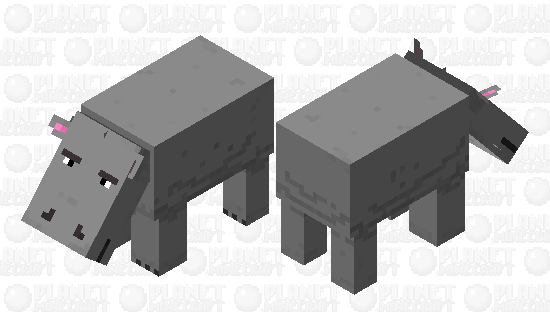 Hippo Minecraft Mob Skin