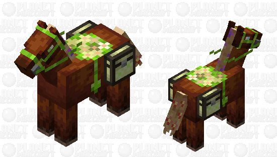 cottage core horse/mule/donkey Minecraft Mob Skin