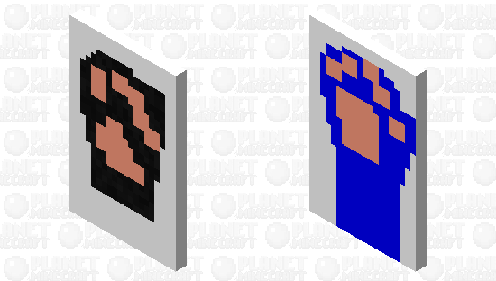 Neko Paws black and blue (Pads 1-1000000000,Pads A-Z,PadsNet) Minecraft ...