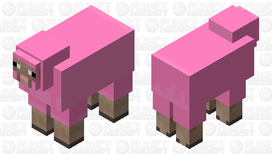 Pink sheep basic Minecraft Mob Skin