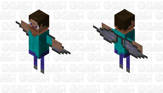 Steve Learns To Fly Minecraft Mob Skin