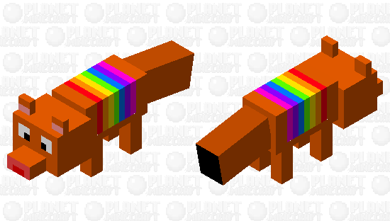 Fox (Java) with blanket Minecraft Mob Skin