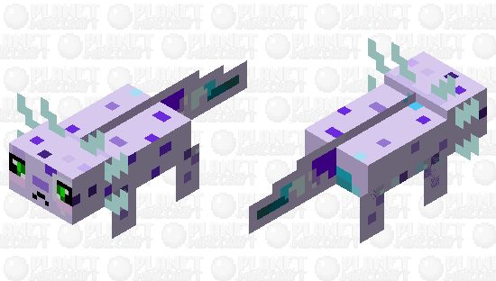 cute axolotl Minecraft Mob Skin