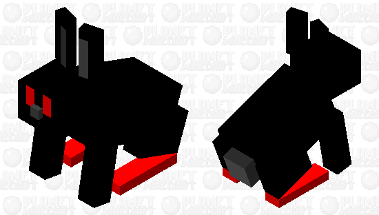 Dark Rabbit Minecraft Mob Skin