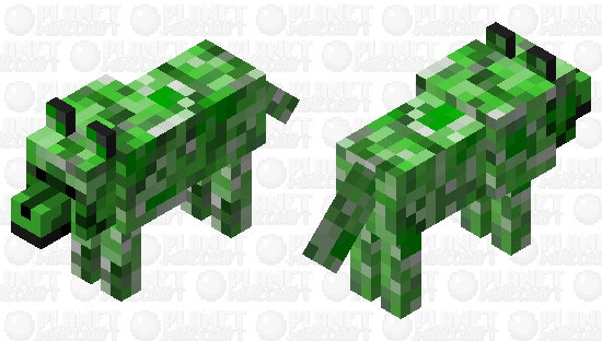 Creeper Wolf Minecraft Mob Skin