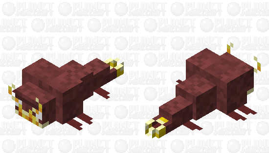 gold nuggets_fish / variant of SilverFish /of the nether Minecraft Mob Skin