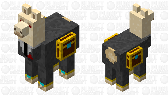 Tuxedo Llama Minecraft Mob Skin