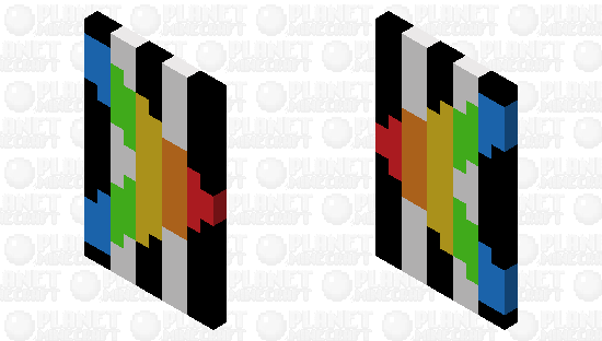 *~Straight Ally Pride Flag Cape~* Minecraft Mob Skin