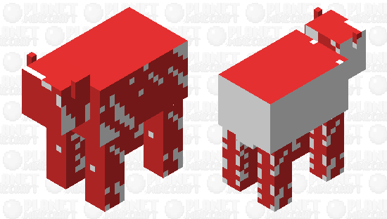 Red cow!!! Minecraft Mob Skin