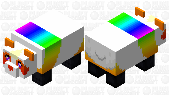 A rainbow Pandacorn for my friend Reagan Minecraft Mob Skin