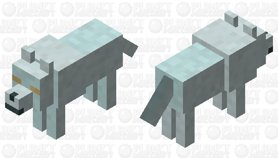 winter Wolf Minecraft Mob Skin
