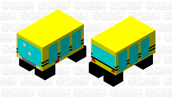 bus school pig Minecraft Mob Skin