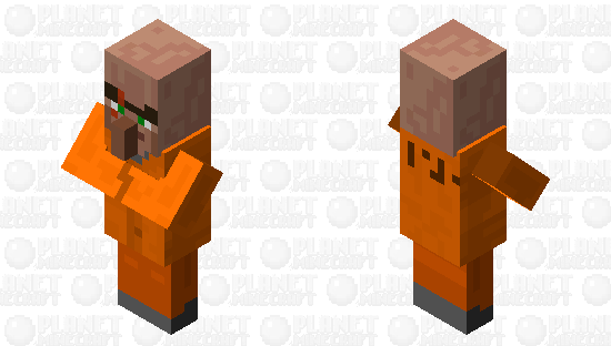 Prisoner villager Minecraft Mob Skin
