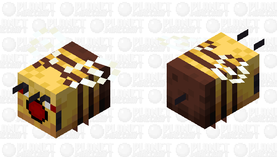 angry noob bee Minecraft Mob Skin