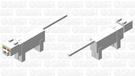 Ghost Cat Minecraft Mob Skin