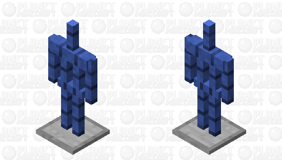 blue armor stand. Minecraft Mob Skin