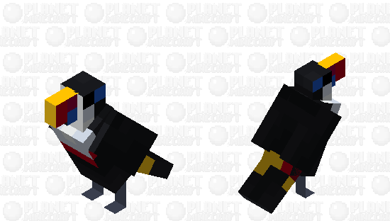 white-throated toucan Minecraft Mob Skin