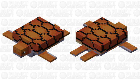 Red turtle Minecraft Mob Skin