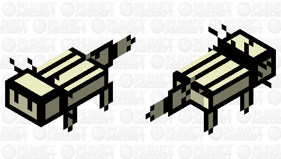 Cartoon Axolotl Minecraft Mob Skin