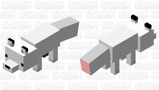 Artic Fox! Minecraft Mob Skin