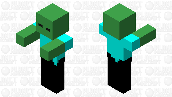 Cleaned Zombie (JAVA) Minecraft Mob Skin