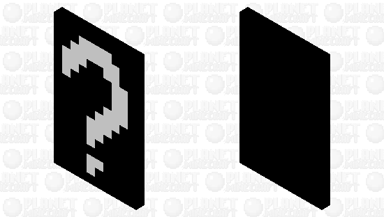 Black Question Mark Minecraft Mob Skin