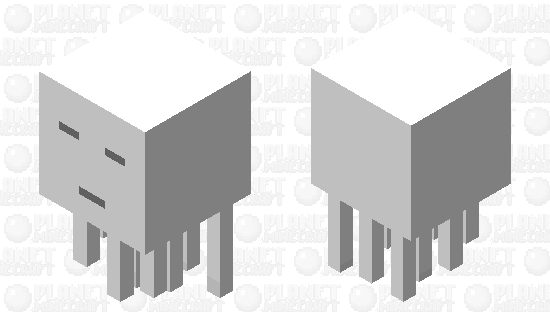 Cartoon ghast Minecraft Mob Skin