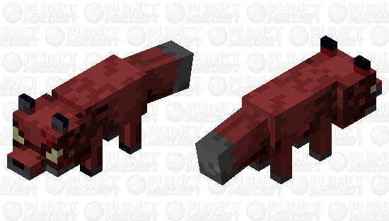 Nether Fox Minecraft Mob Skin