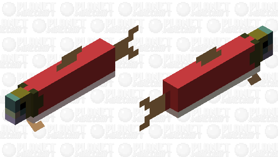 Bare Bones salmon Minecraft Mob Skin