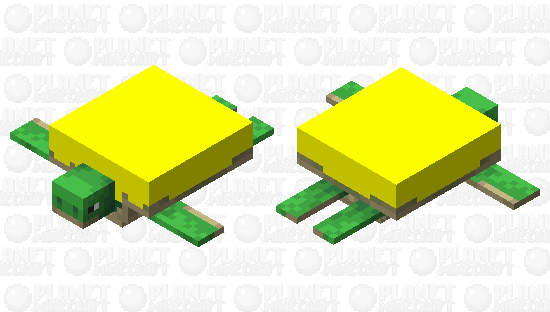 Golden-Shelled Turtle Minecraft Mob Skin