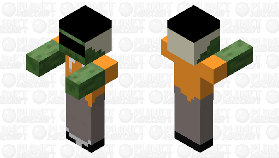 Sk3tchYT Zombie Minecraft Mob Skin