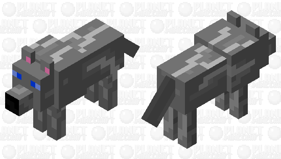 dog with blue eyes Minecraft Mob Skin