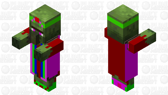 Queen of Zombie Villgers Minecraft Mob Skin