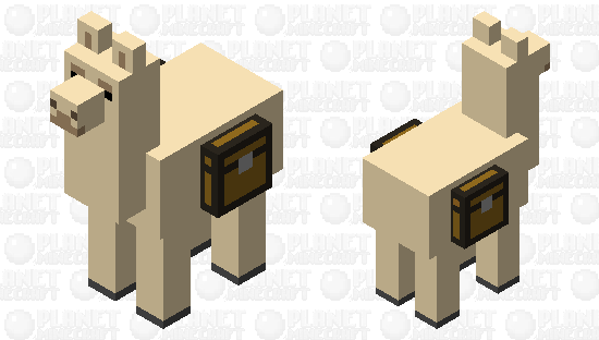 Simple Lama Minecraft Mob Skin