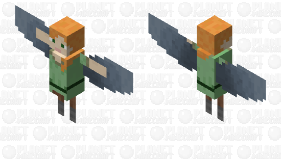 Small Flying Alex Minecraft Mob Skin