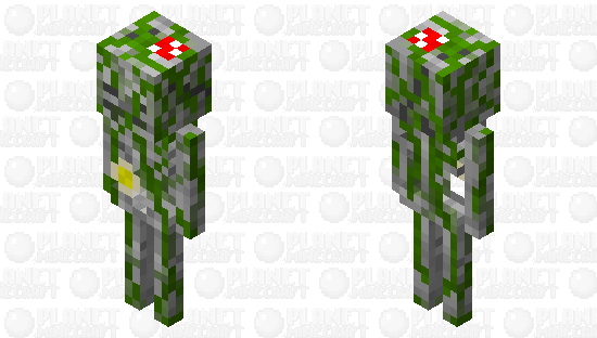 Lush Skeleton Minecraft Mob Skin
