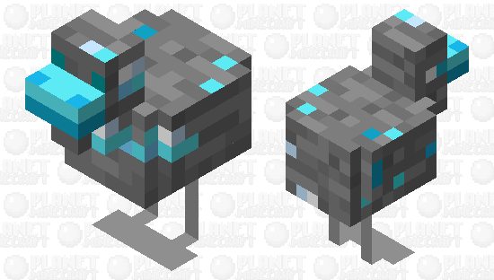 Diamond Chicken Minecraft Mob Skin