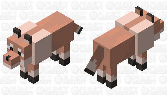 tamed fox wolf Minecraft Mob Skin