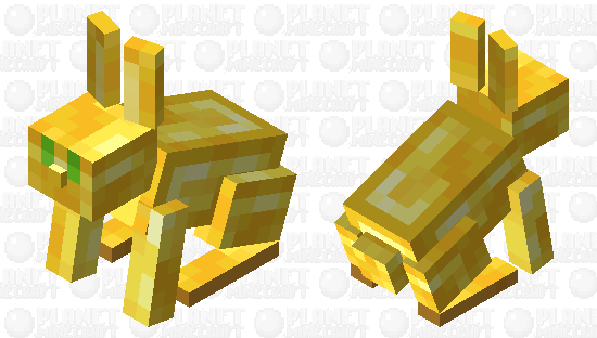 Golden Rabbit Minecraft Mob Skin