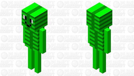 Leafy Skeleton Minecraft Mob Skin