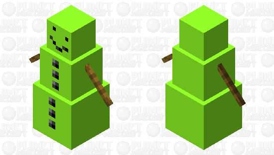 Toxic sludge snowman Minecraft Mob Skin