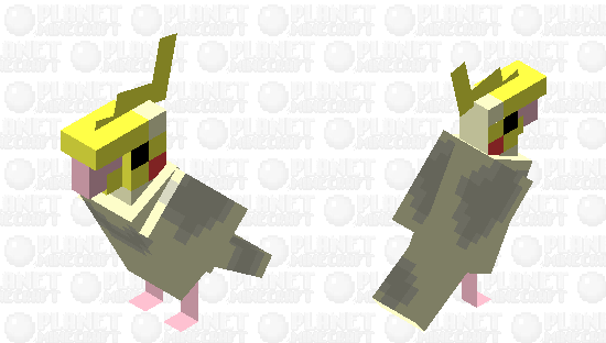 Cinnamon Pied Cockatiel *updated* Minecraft Mob Skin