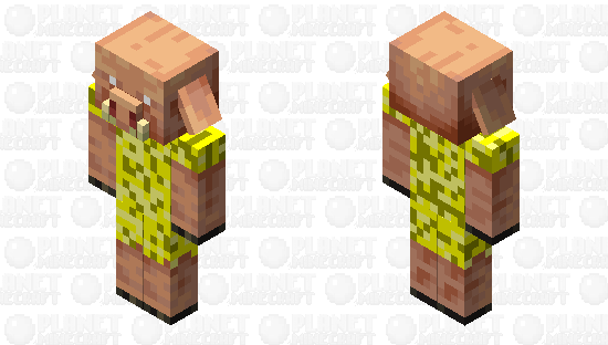 Piglin in caveman suit Minecraft Mob Skin