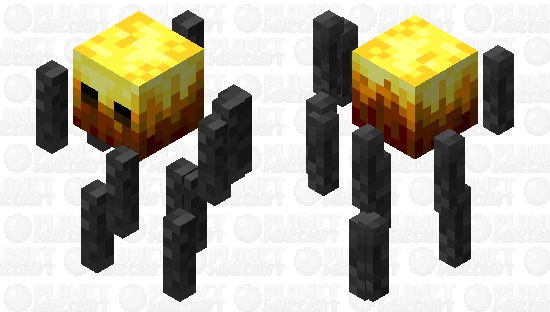 Cursed, extinguished, blaze Minecraft Mob Skin