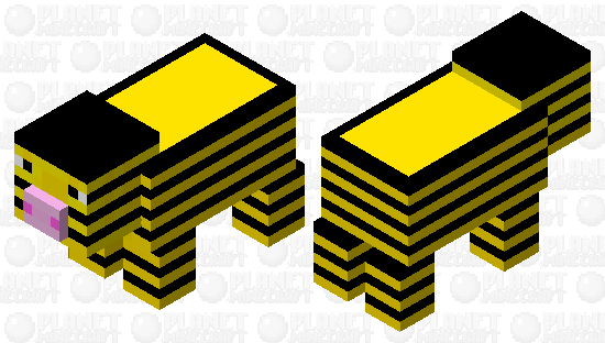 Bee Pig (Big) or (Pee) Minecraft Mob Skin