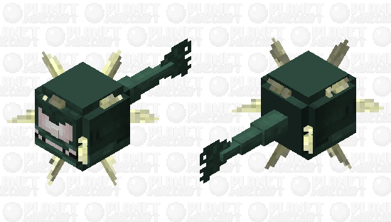 Overgrowht elder guardian Minecraft Mob Skin