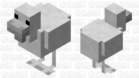 stone chicken Minecraft Mob Skin