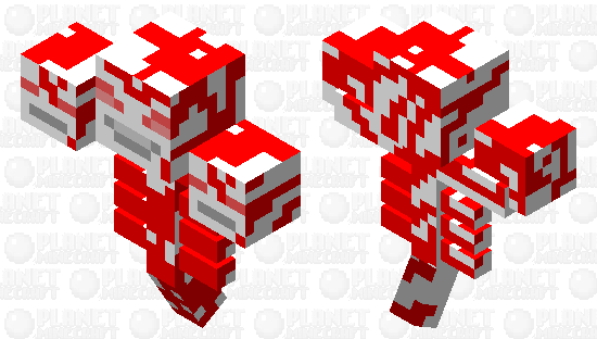 white evil wither witc blood Minecraft Mob Skin